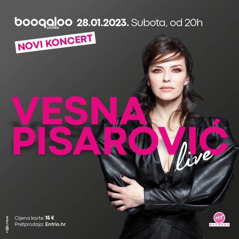 Vesna Pisarović objavila datum još jednog koncerta u Boogaloou ...